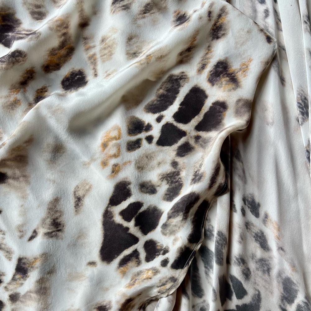 Alexis Silk Animal Print Bennett Skirt - Gem